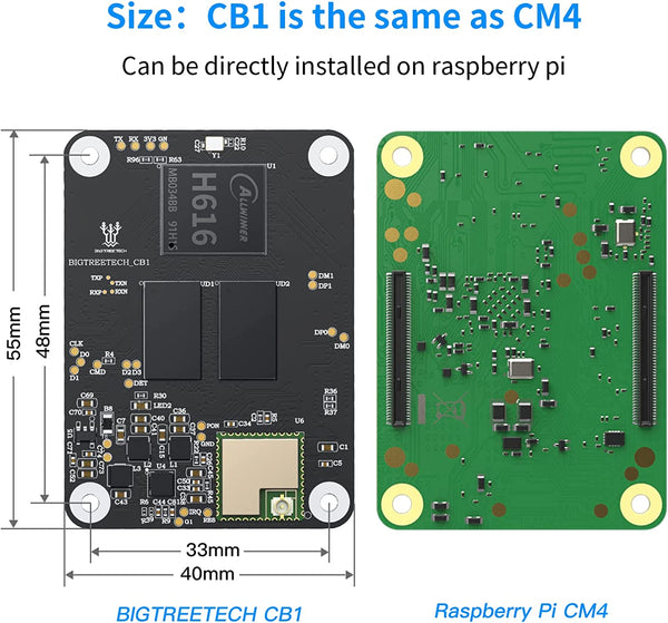 BIGTREETECH CB1 V2.2 Core Control Board for Klipper/Debian, Compatible ...